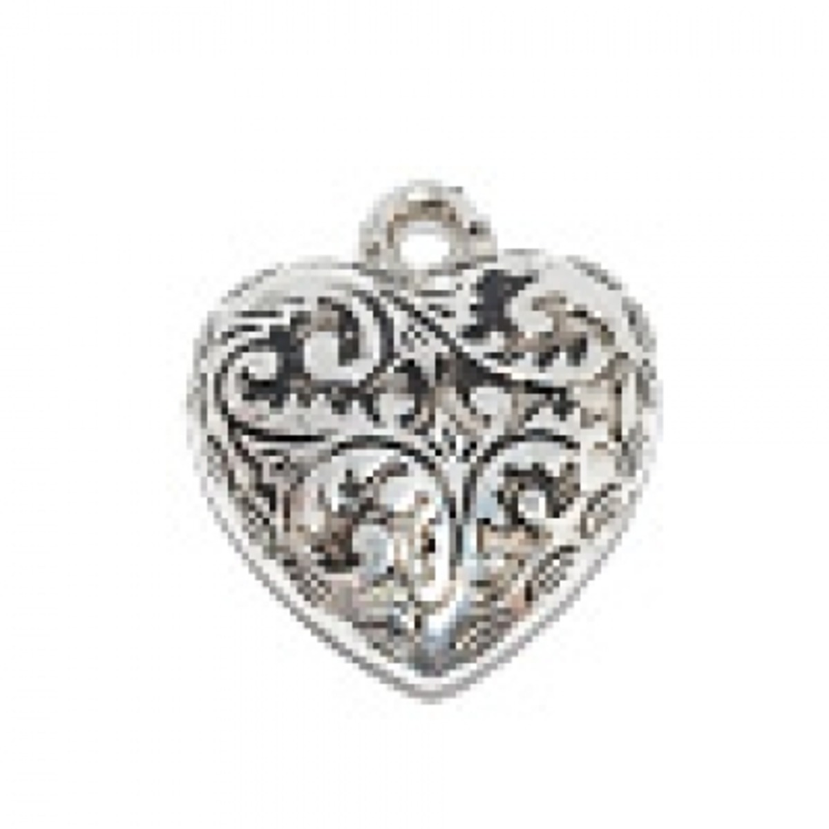 CCB-HT-10011 CCB ハート1 アンティークシルバー | Beads&parts BASE2号店
