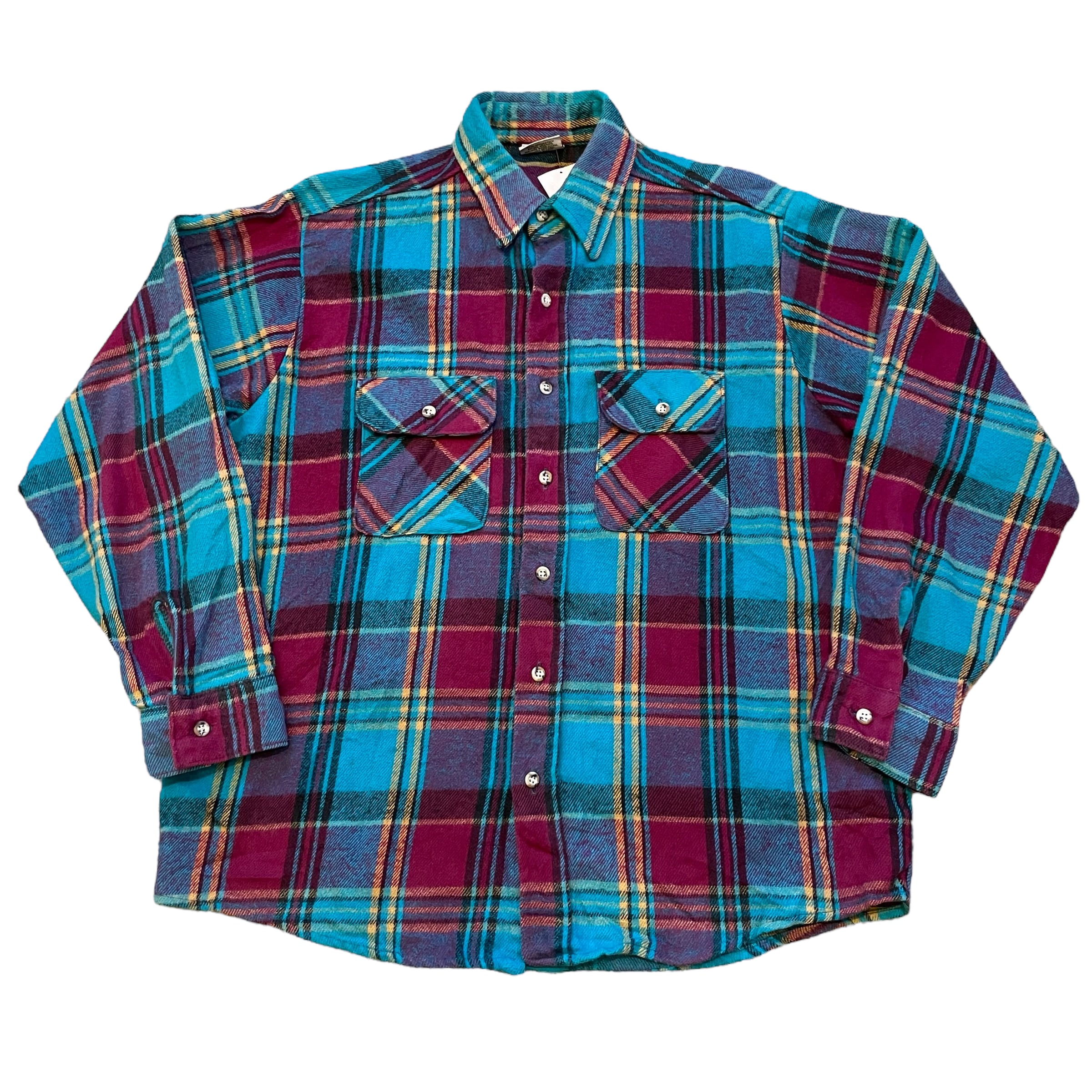 90s FIVE BROTHER flannel check shirt | What’z up