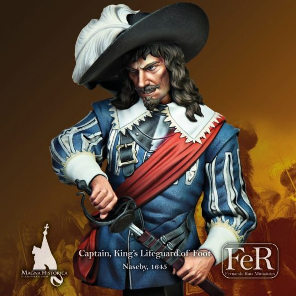 Captain, King’s Lifeguard of Foot Naseby, 1645 | Puck Minis