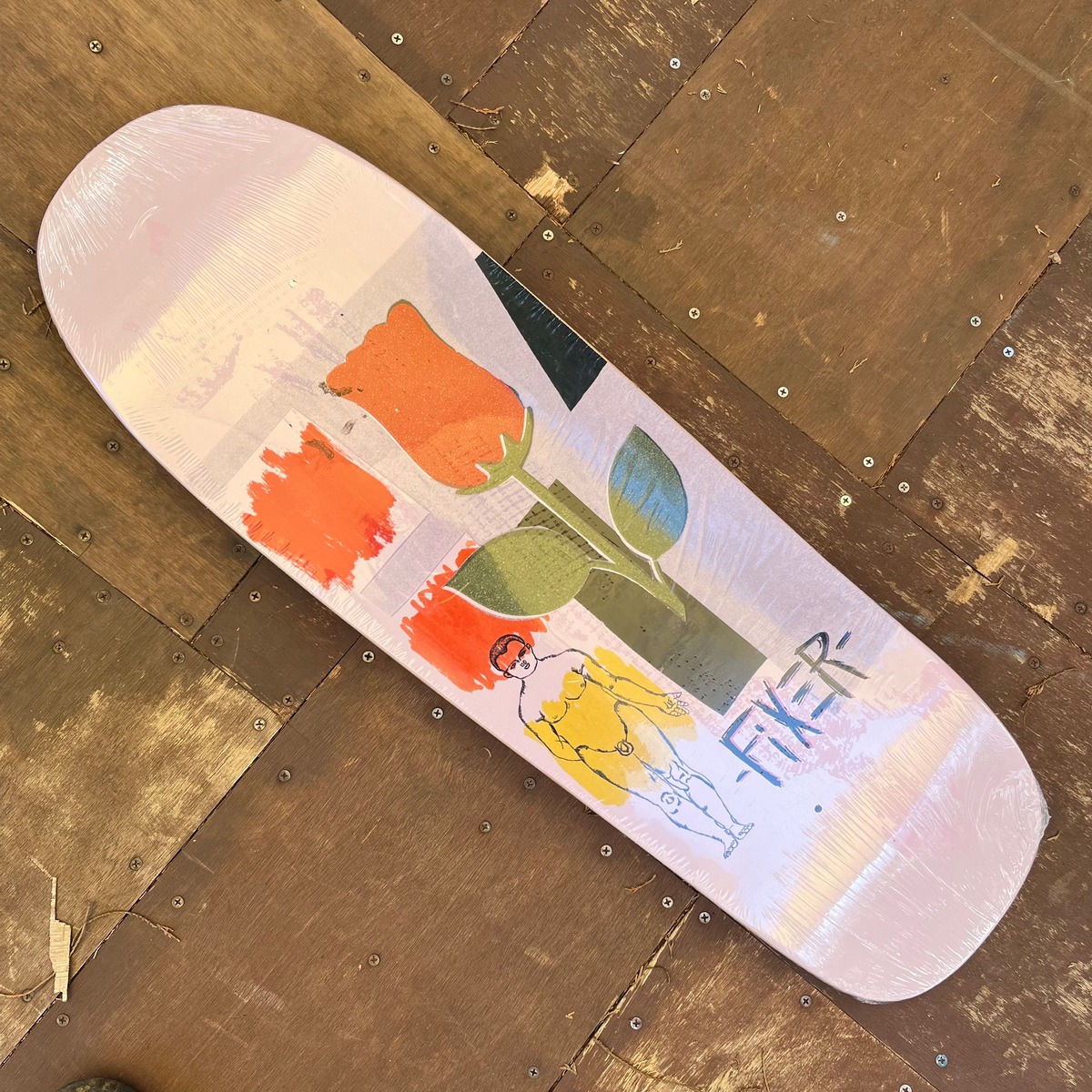 Fixer skate deck 『collage』9.8 | Naotoradams/淵records & BLUE RAMP HF