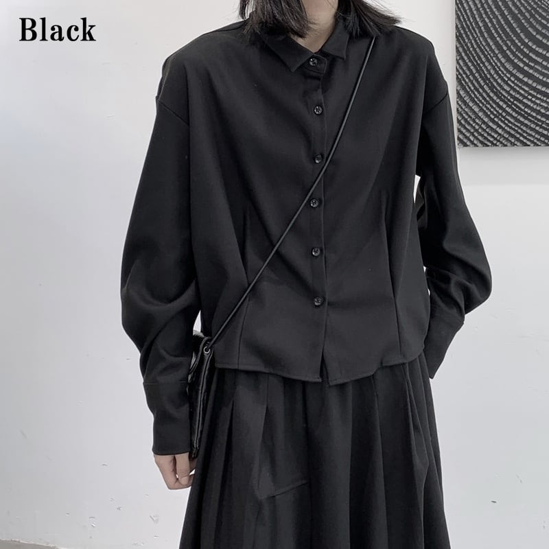 Tac Balloon-Sleeve Collared Shirt【TR3105】 | Tommorch