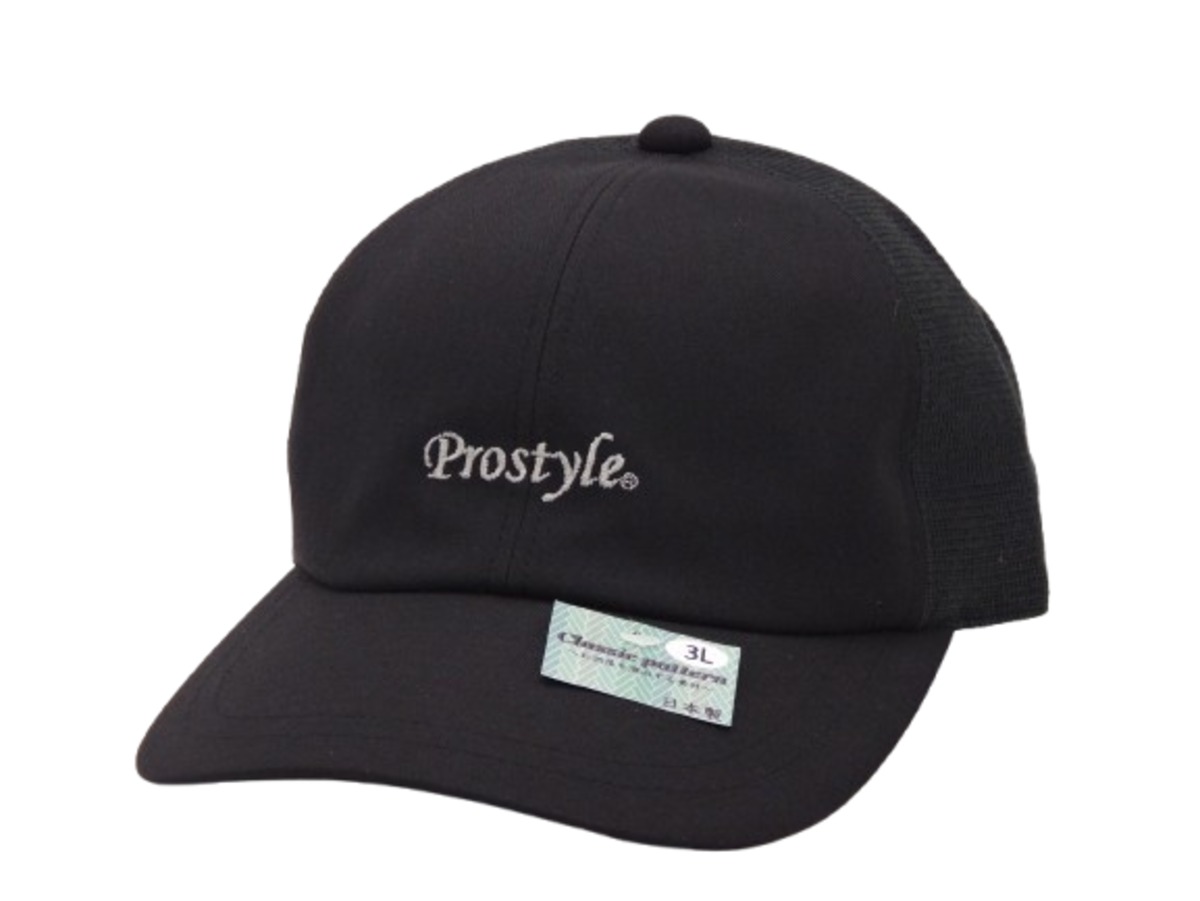 SJDオリジナル【大きいサイズ・3L】ProStyle 6方キャップ ブラック メッシュキャップ 野球帽 帽子 紳士 メンズ 日本製 国産 枚方製 誠実堂製帽所 セイジツドウセイボウショ ...