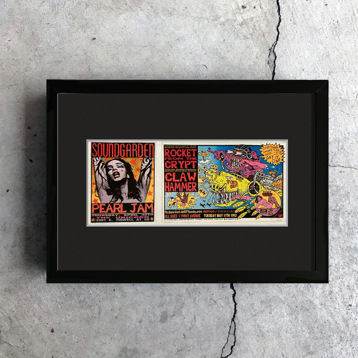 1993/Sound Garden/Pearl Jam/Rocket From The Crypt A4額付き | woodmarquee