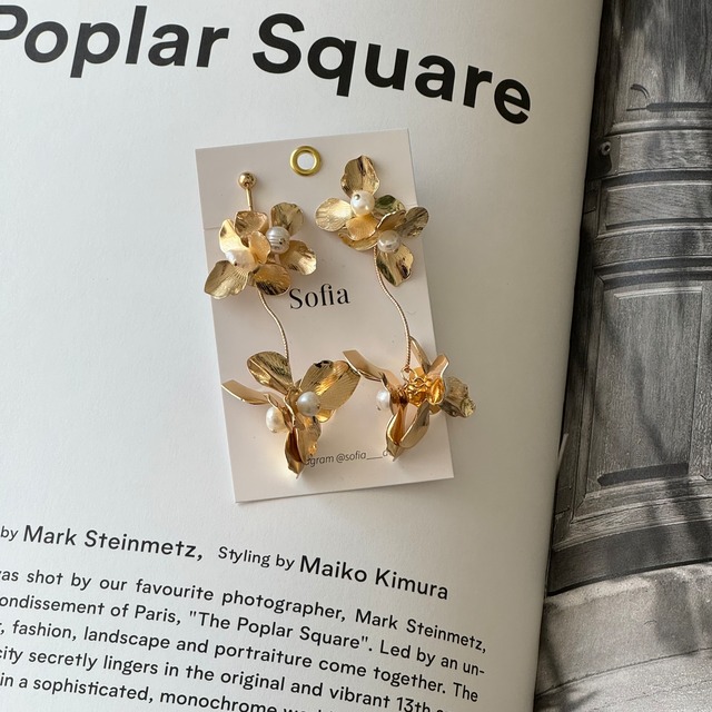 casablanca gold pierce / earring (e0466) | Sofia