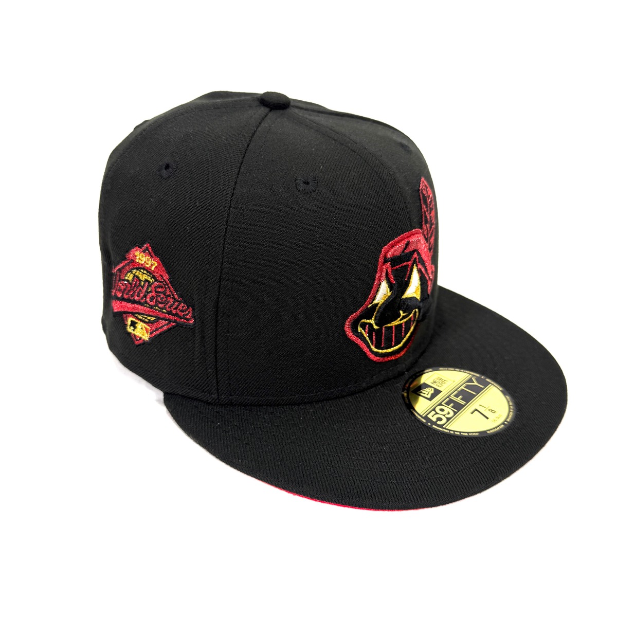 Black Red Chief Wahoo Cleveland Indians 1997 World Series New Era ...