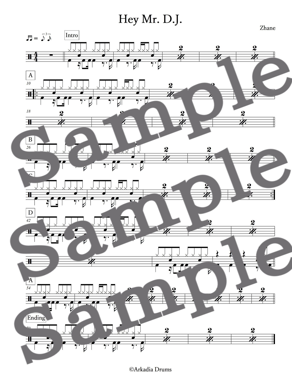 Hey Mr. D.J.（Zhane） | Arkadia Drums
