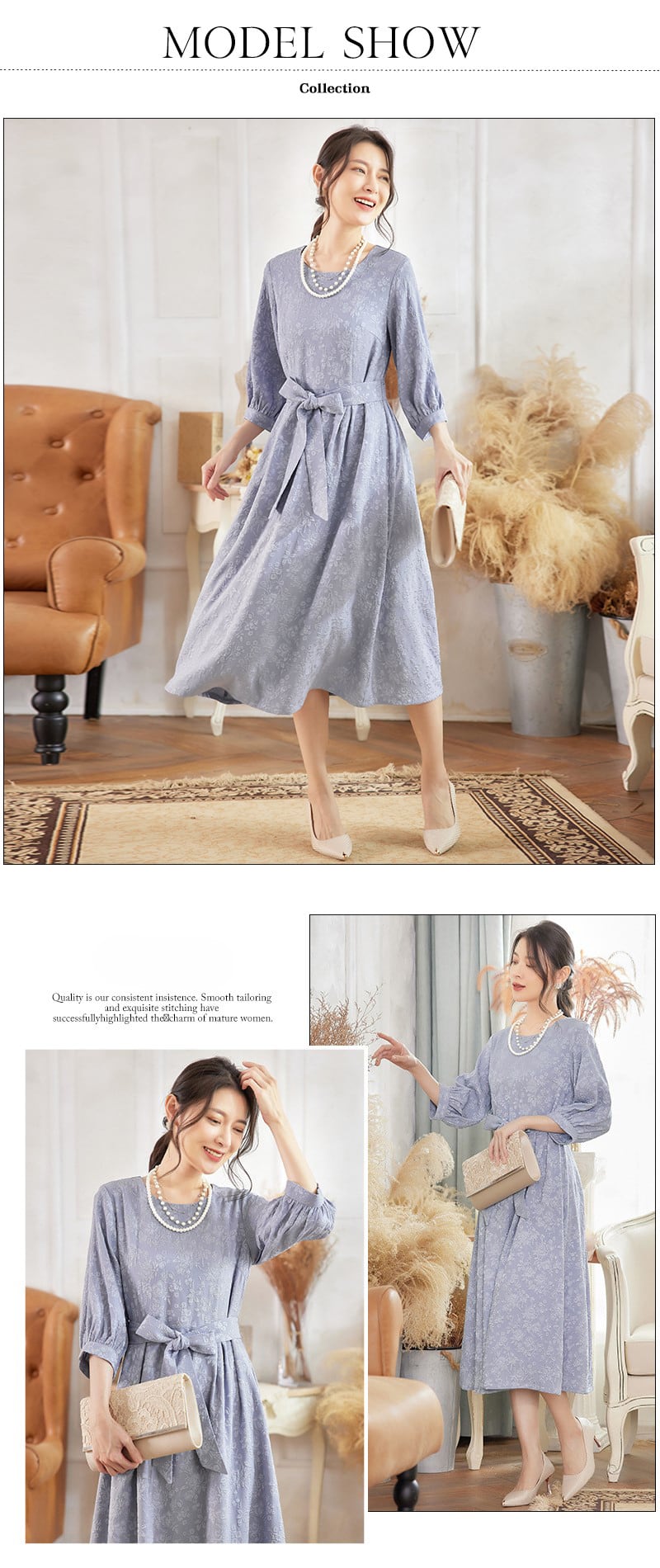 即日配送 送料無料 結婚式 親族 フォーマルドレス 50代 パーティー