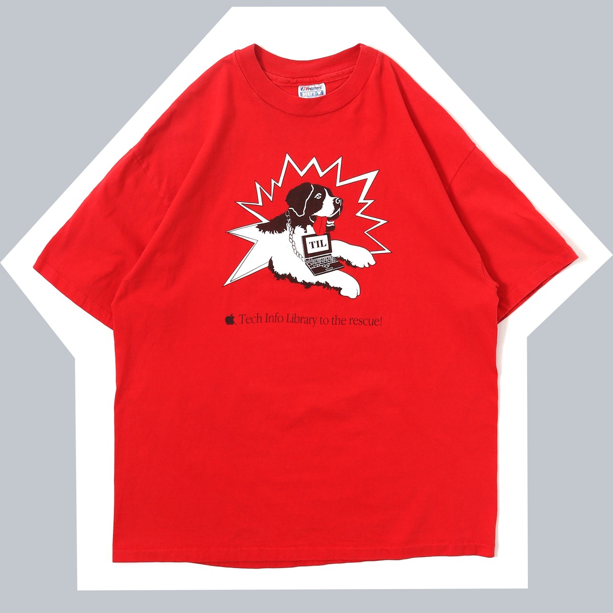 ~90s Apple Tech Info Library to the rescue Promo Tee | noverlap