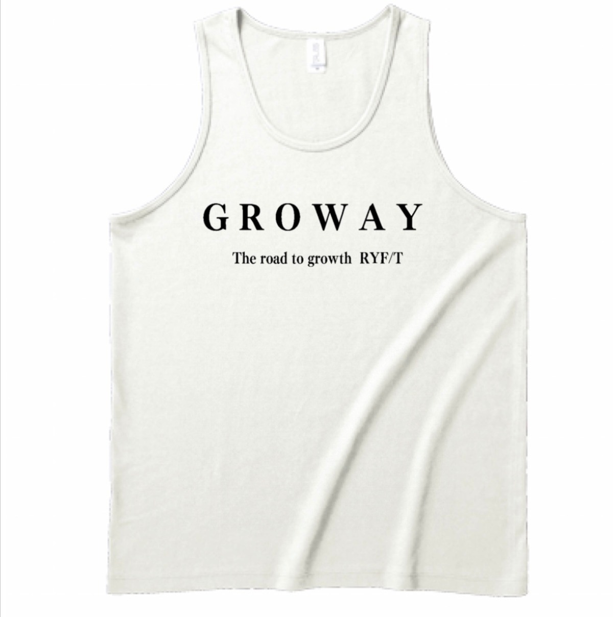 GROWAY The road to growth RYF/T Whiteノンスリーブ | GROWAY