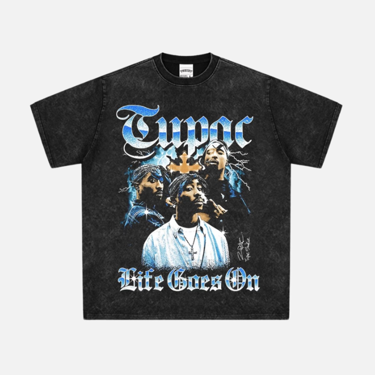 【FLEX0844】2Pac(TUPAC) Vintage Finished Tee | FLEX MADE | フレックスメイド