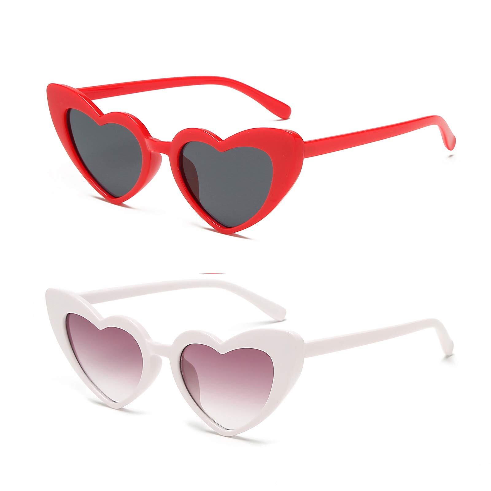 Yoshya Clout Goggle Heart Sunglasses Vintage Cat Eye Mod Style Retro ...