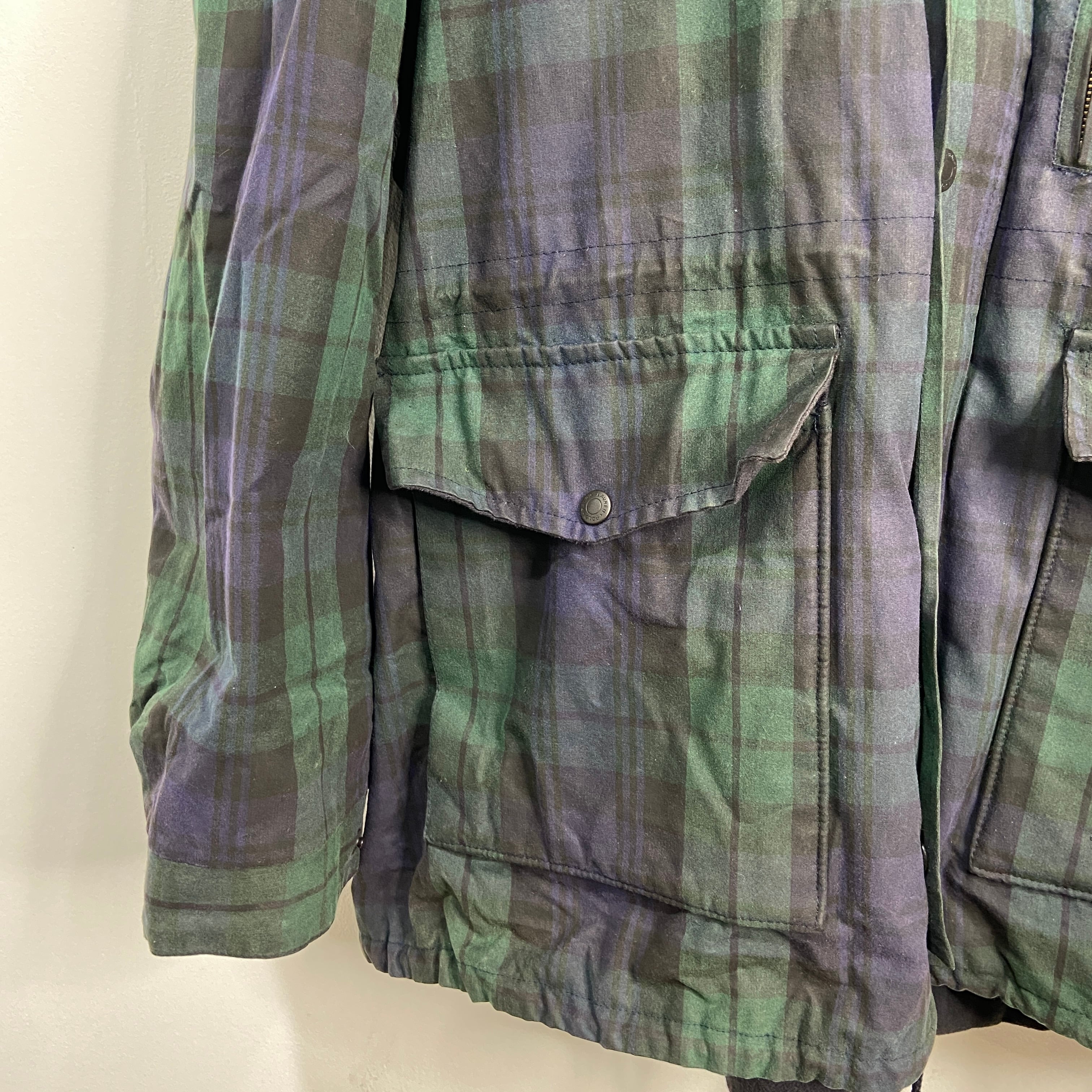 80s Ralph lauren ブラックウォッチ オイルドジャケット | 古着 80s Ralph lauren ブラックウォッチ オイルドジャケット | 古着