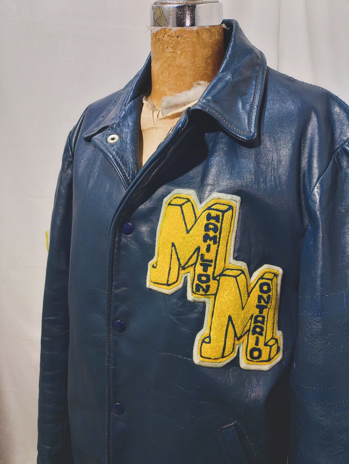 Vintage Shields sport swear all leather award jacket 70s | 塚野製作所