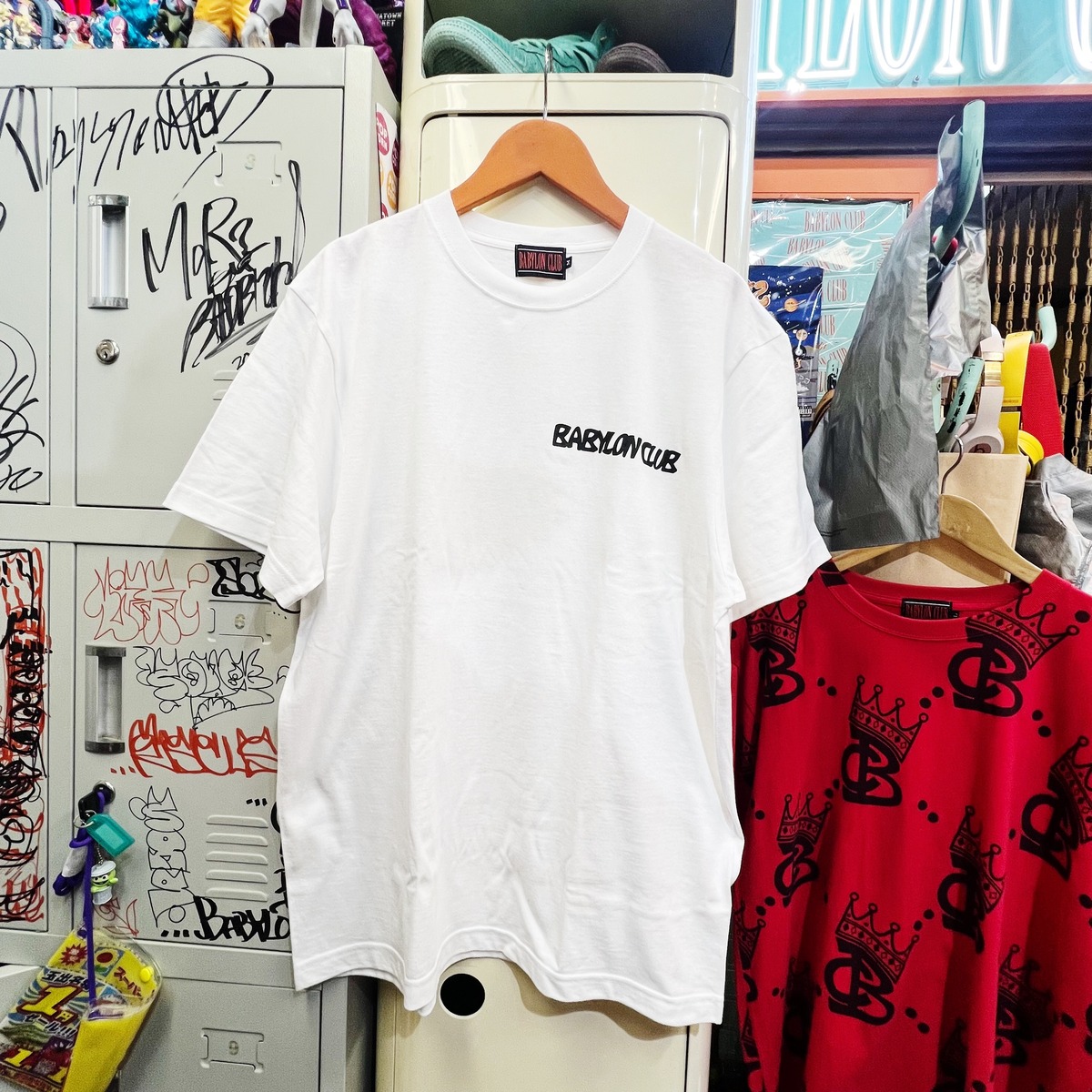 BABYLON CLUB CIRCLE LOGO FRONT S/S TEE -WHITE- | babylonclub