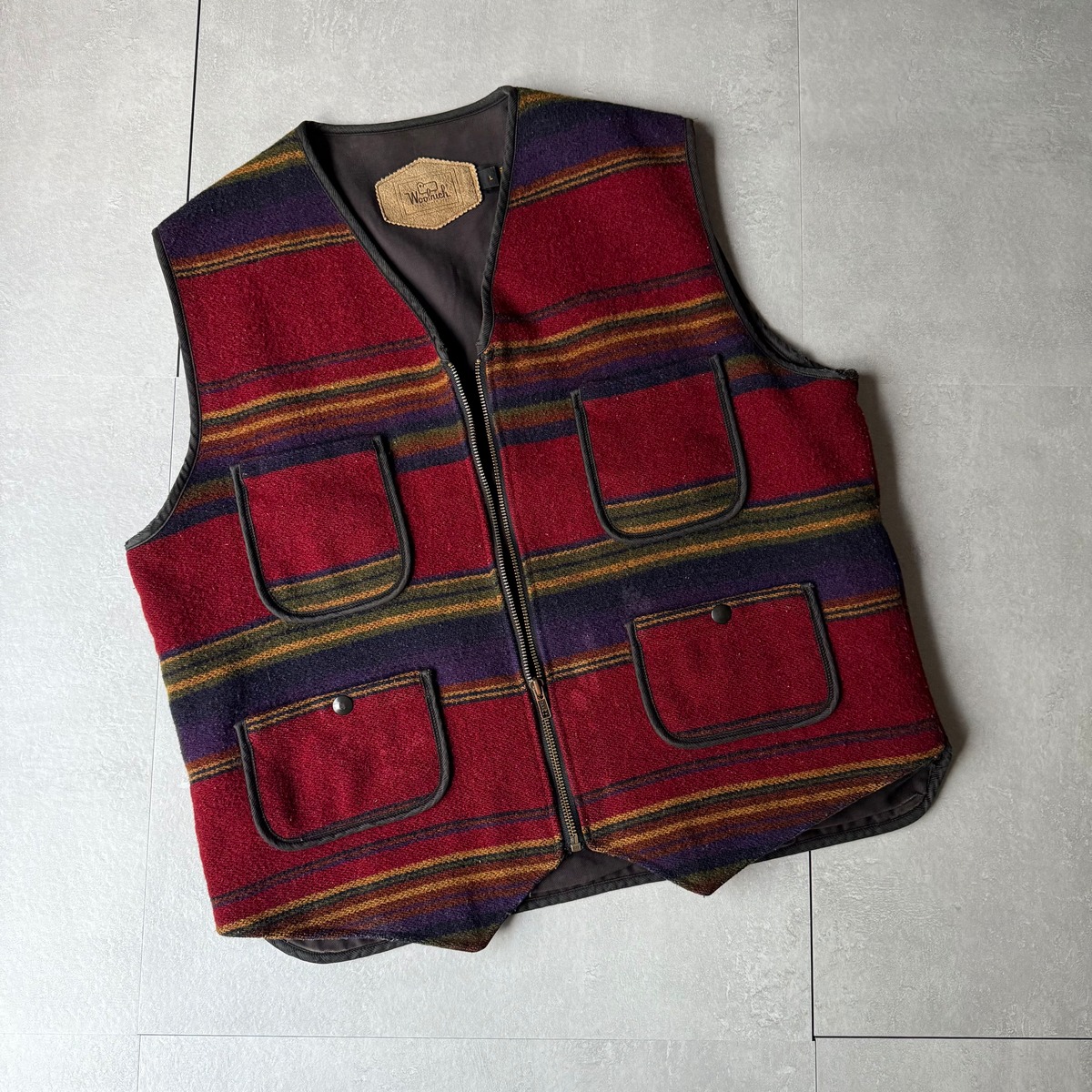 90's WOOLRICH native wool vest made in usa | Pheasant