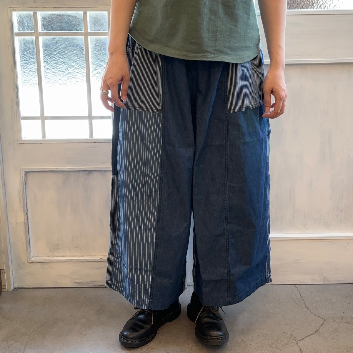 デニム ガウチョパンツ 《CUBESUGAR》キューブシュガー | ss2door