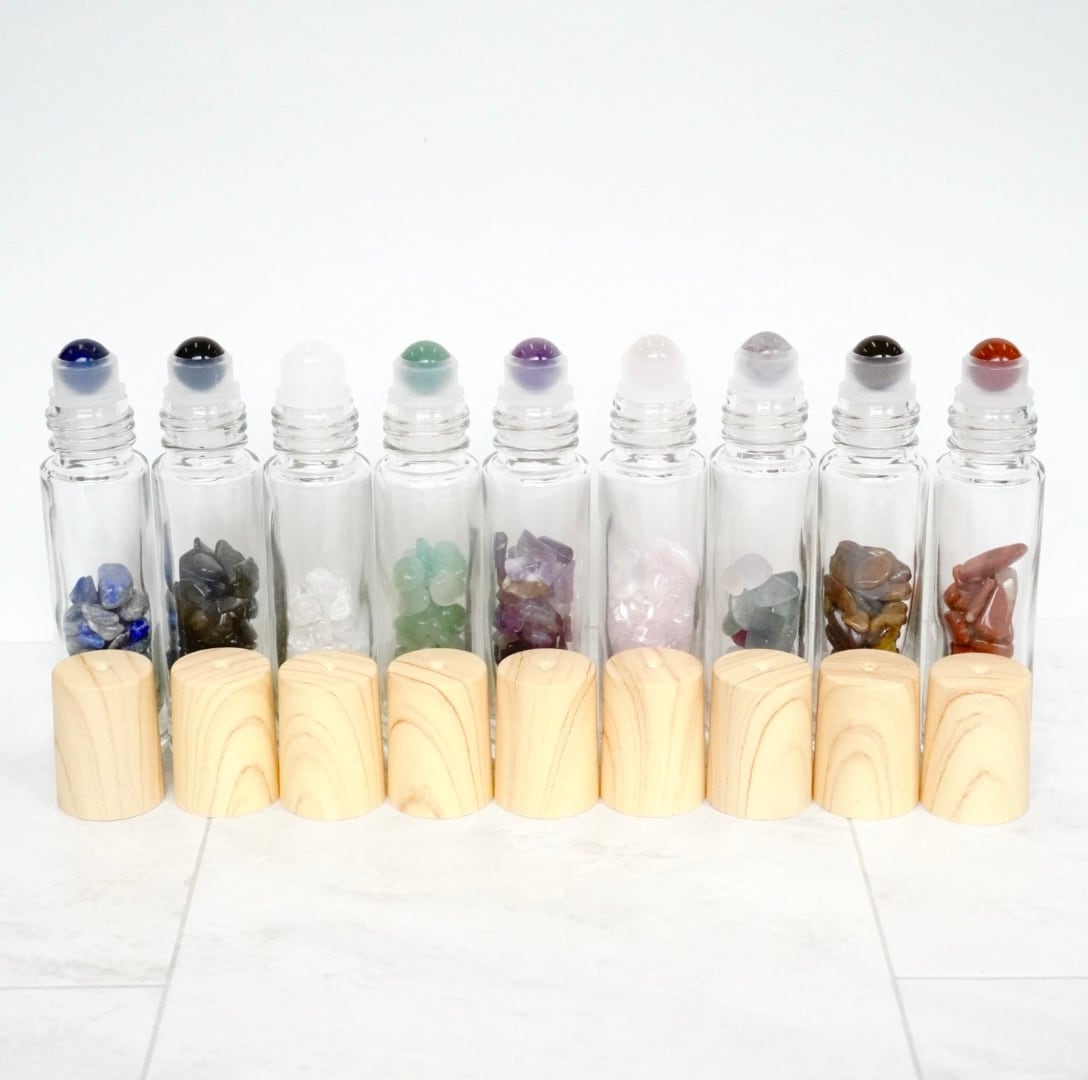 天然石ロールオンボトル全9種】10ml 宝石 パワーストーン 木目 天然石ロールオンボトル全9種】10ml 宝石 パワーストーン 木目