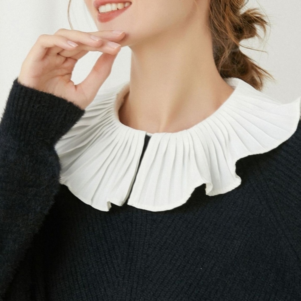 エレガントプリーツ付け襟 A716 | alliede