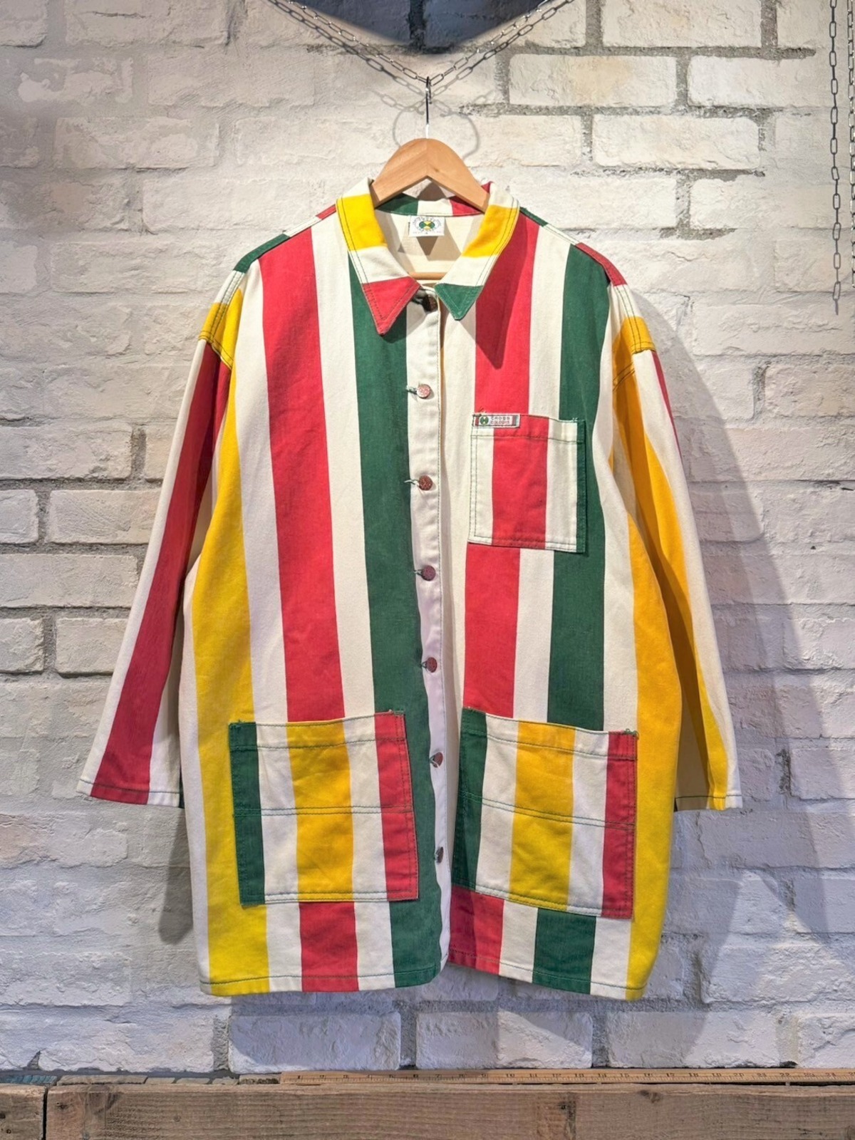 90s CROSS COLOURS Stripe Jacket | B U D