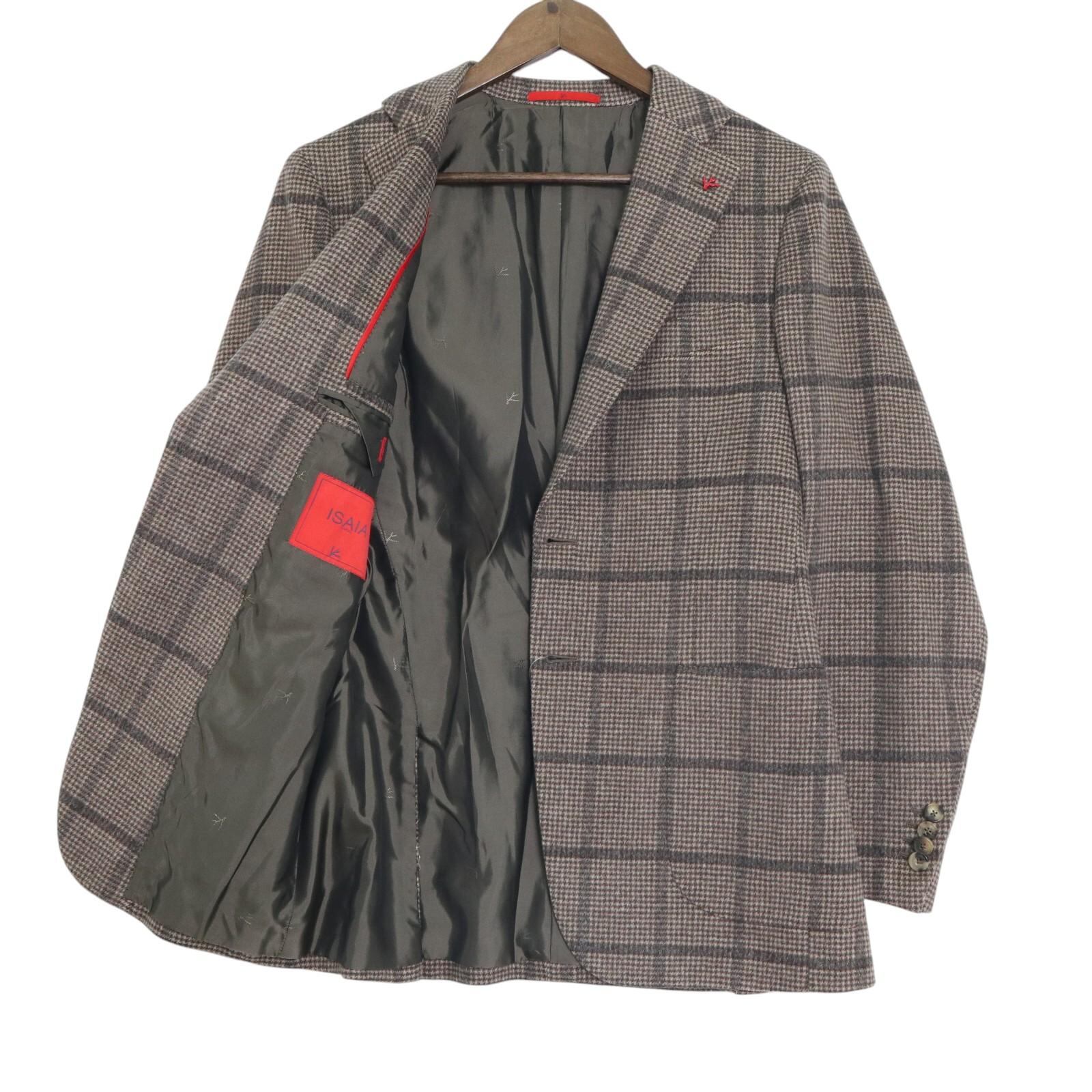 ISAIA WOOL CHECK JACKET《46》 | safarionline