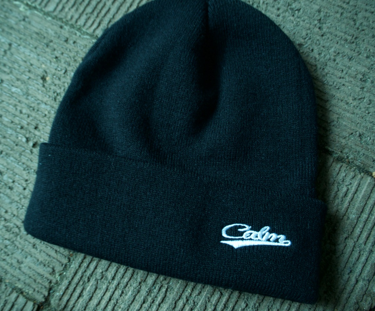 embroidery calm logo beenie | calm originals