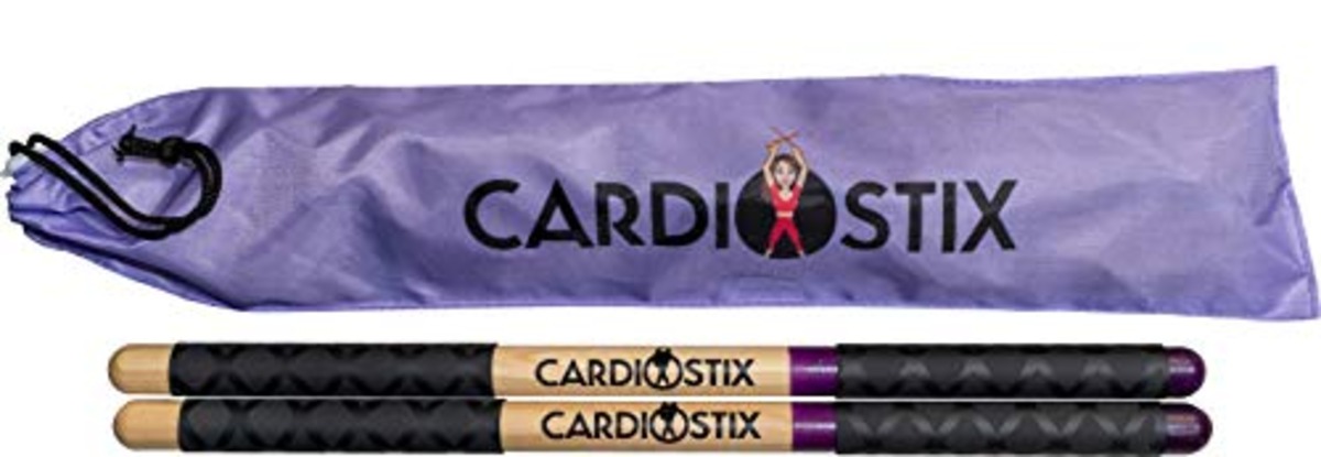 Cardiostix 8.5ozバンドル最高級のダブルグリップ（1ペア）プレミアムアメリカンヒッコリーウッドカーディオドラムスティック|ドラム ...