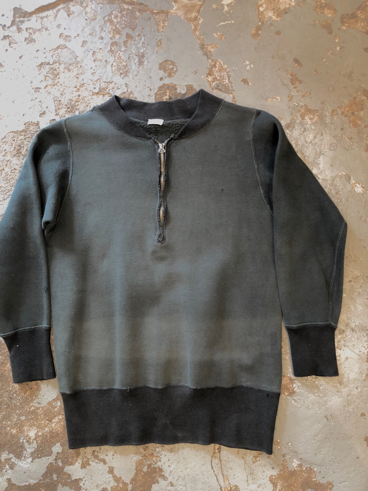 1920's〜early30's JC penny co. PRENTICE ZIPPER BLACK SWEAT SHIRTS | BOW ...