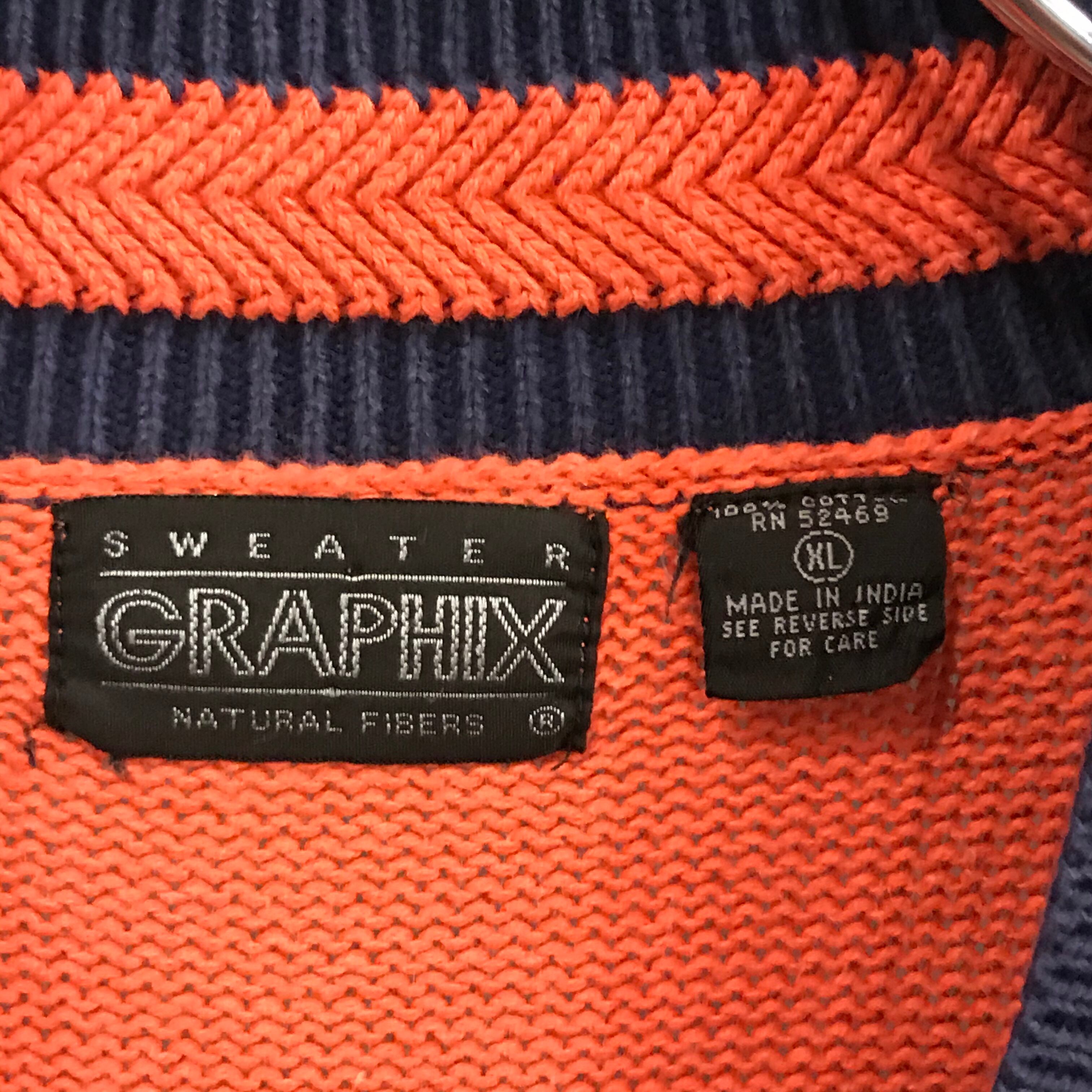 GRAPHIX Cotton Tilden Knit Sweater | VOSTOK