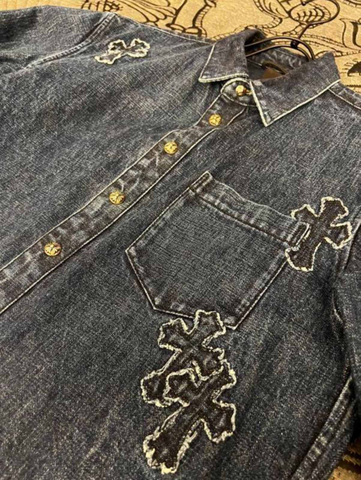 CHROME HEARTS クロムハーツ デニムジャケット クロスパッチ CHROME HEARTS クロムハーツ デニムジャケット クロスパッチ