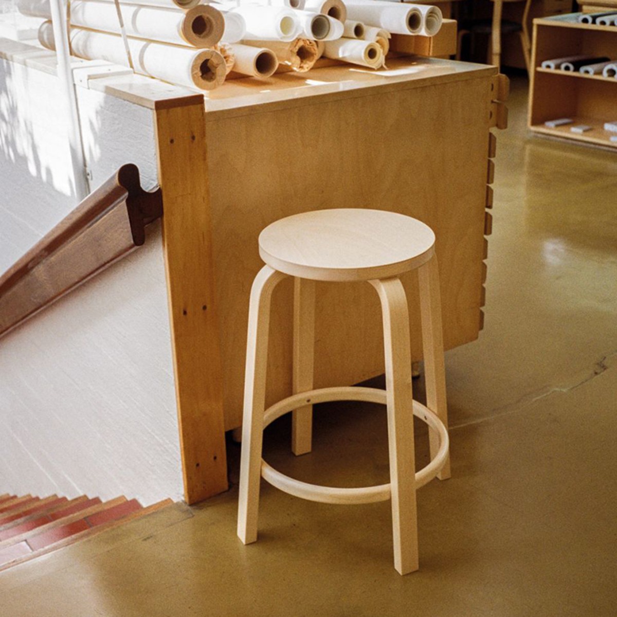 バースツール 64 ナチュラル ラッカー H65[ アルテック ] | REAL Style online shop