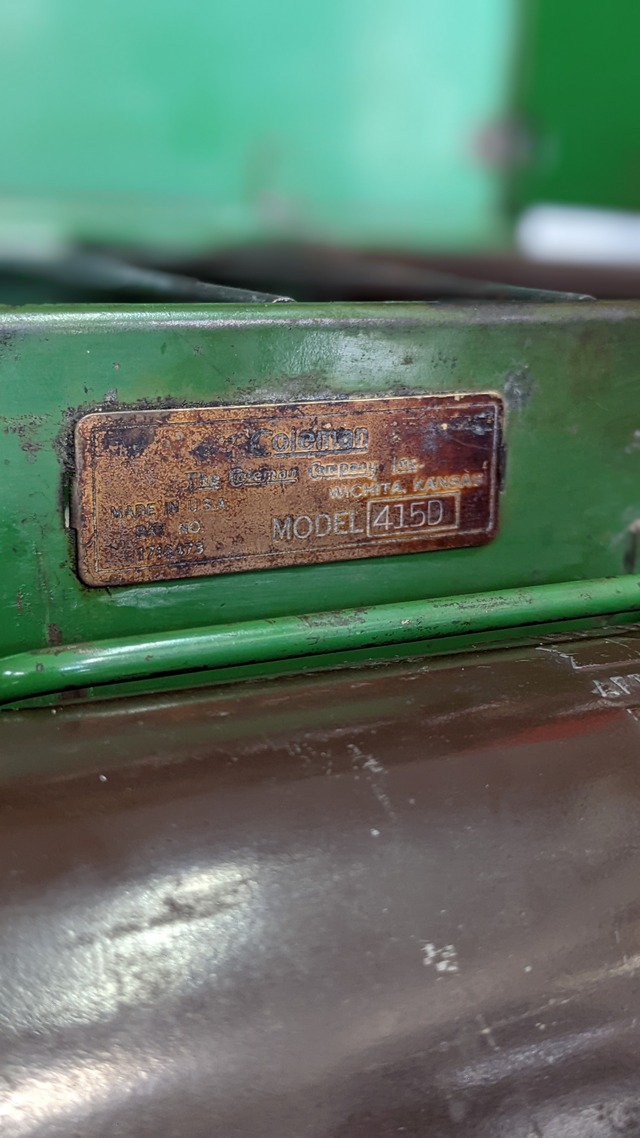 Vintage Coleman 415D 2barner Stove ビンテージ コールマン 415D ツーバーナー ストーブ 1947年 ...