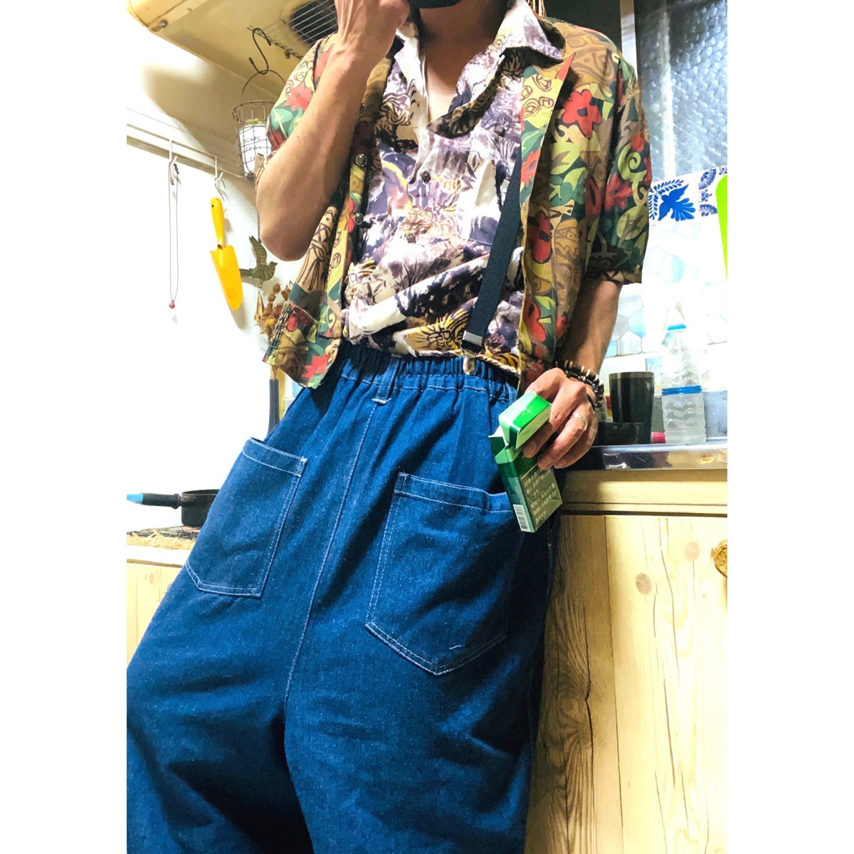 80s 美品 レア柄 シャツ トレンド タフネスなのに、色気あり | ROMP vintage used shop