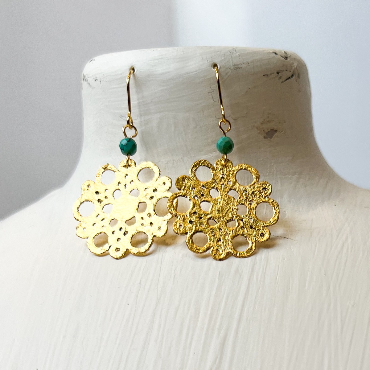 【FUWARI】クレオパトラ 花 ピアス イヤリング | KIRIEBIJOU