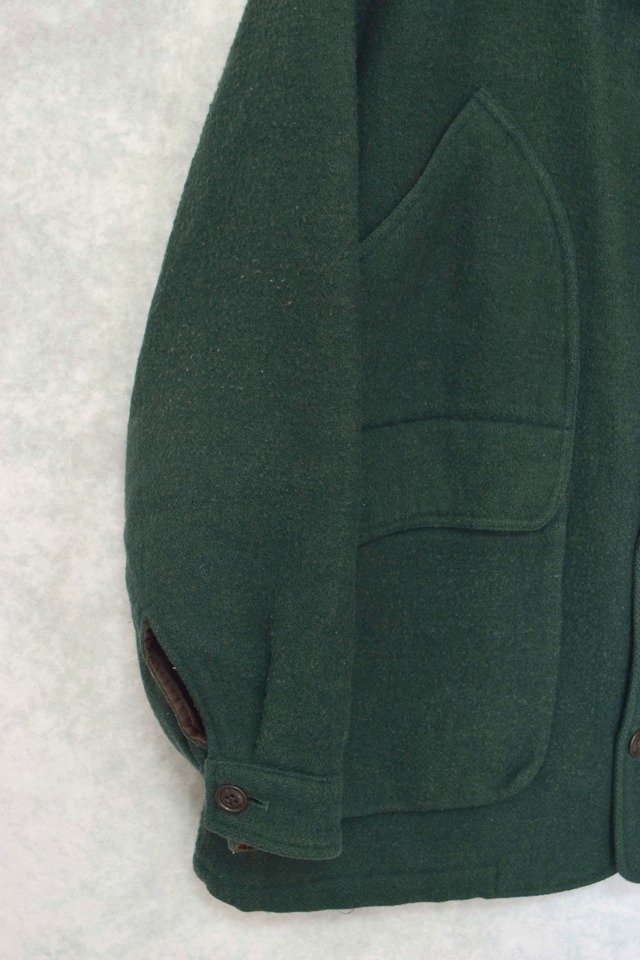 old wool melton hunting style field jacket / size L | " YEAH " used ...