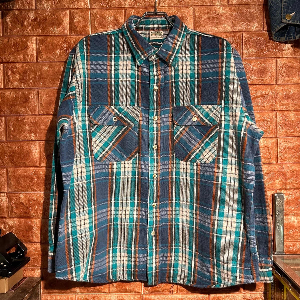 【90s】FIVE BROTHER cotton flannel shirt | Johnson Market