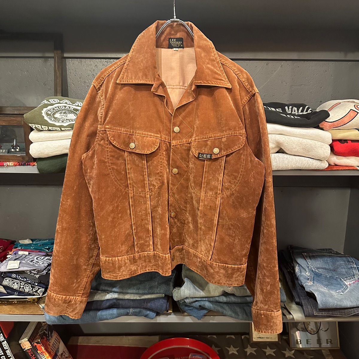 70s LEE RANGERS Velours Trucker Jacket USA製 | VOSTOK