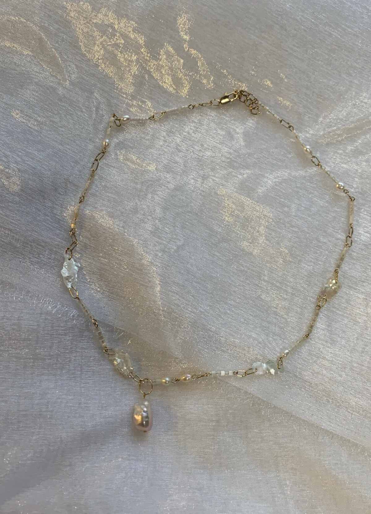 Pearl White seashell necklace | kakera shop