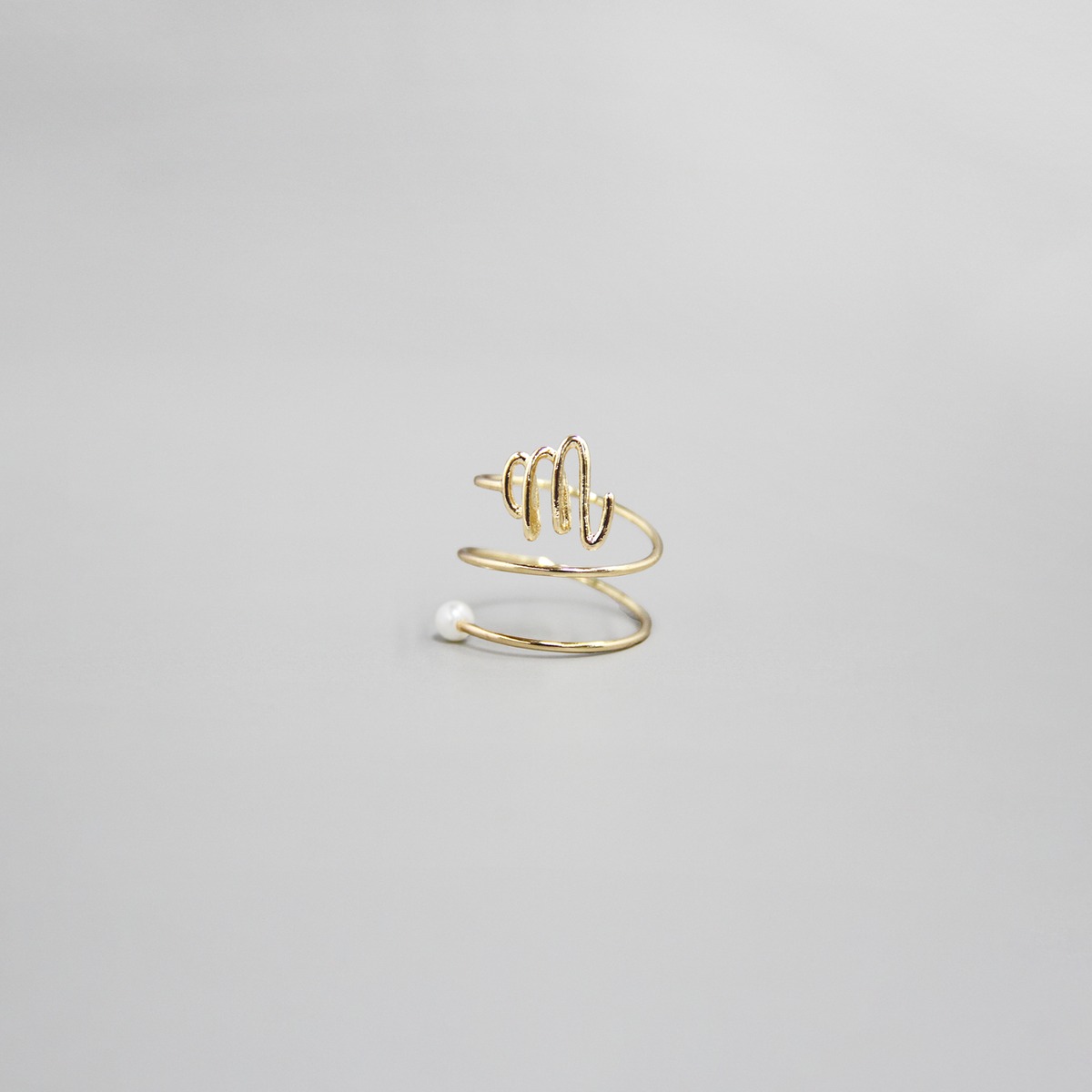 top initials topping ring 〈M〉 | ipiuo（イピュオ）