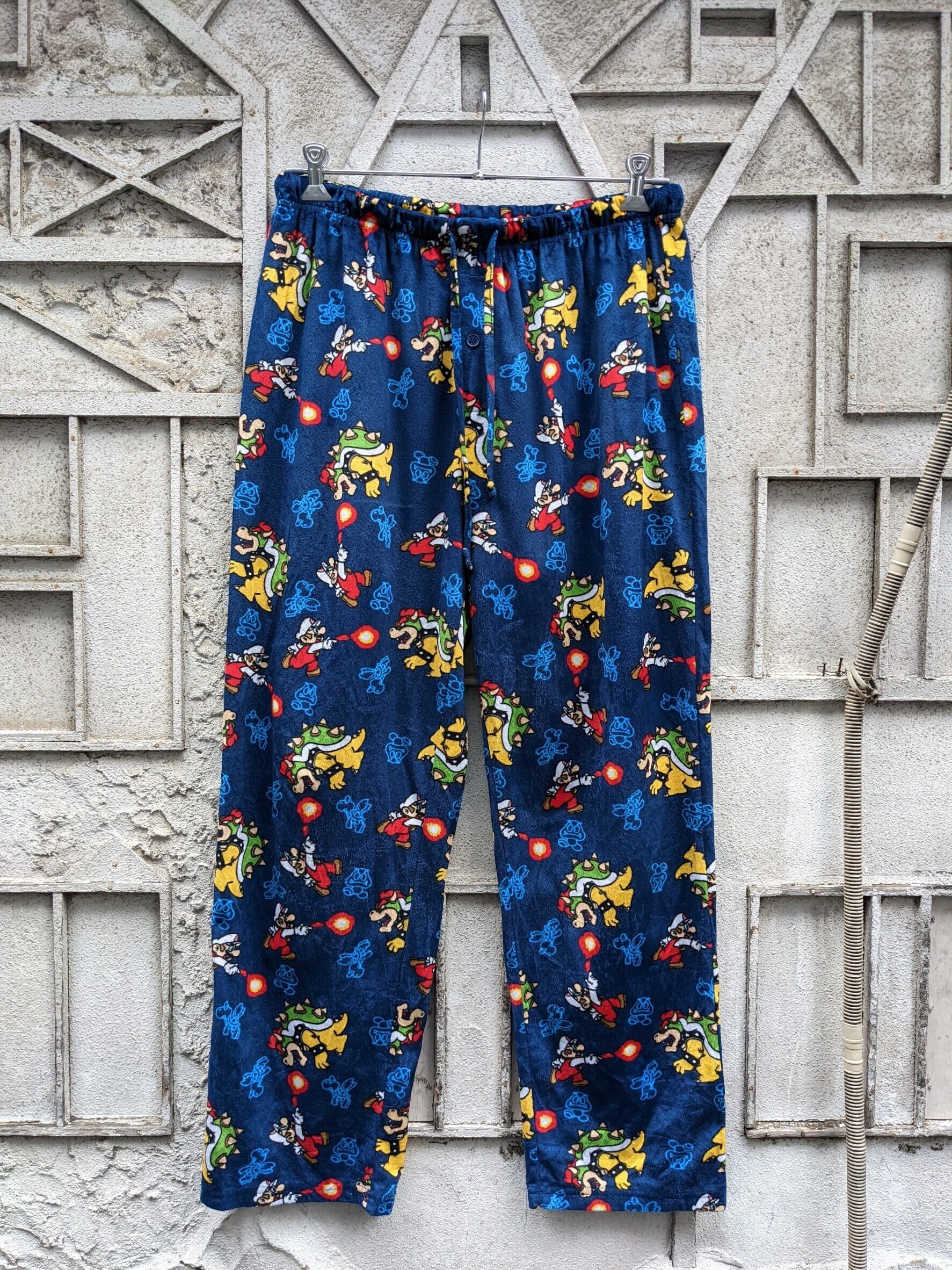 "SUPER MARIO" easy pants | 深緑オンライン