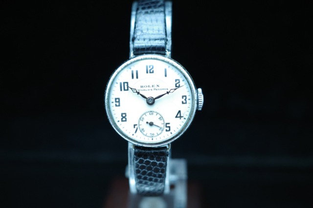 金張りロレックス ROLEX アンティーク1920年代製造 メンズ ボーイズ ゴールド 14WORLDS RECORDS 手巻 動作良好極美品 ...