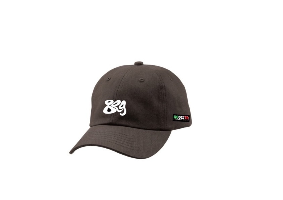 8eg logo cap charcoal×white | 8e greedy