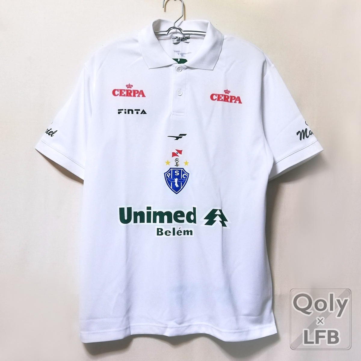 パイサンドゥSC 2008 Finta 半袖ポロシャツ ホワイト FT5018 | Qoly × LFB Vintage