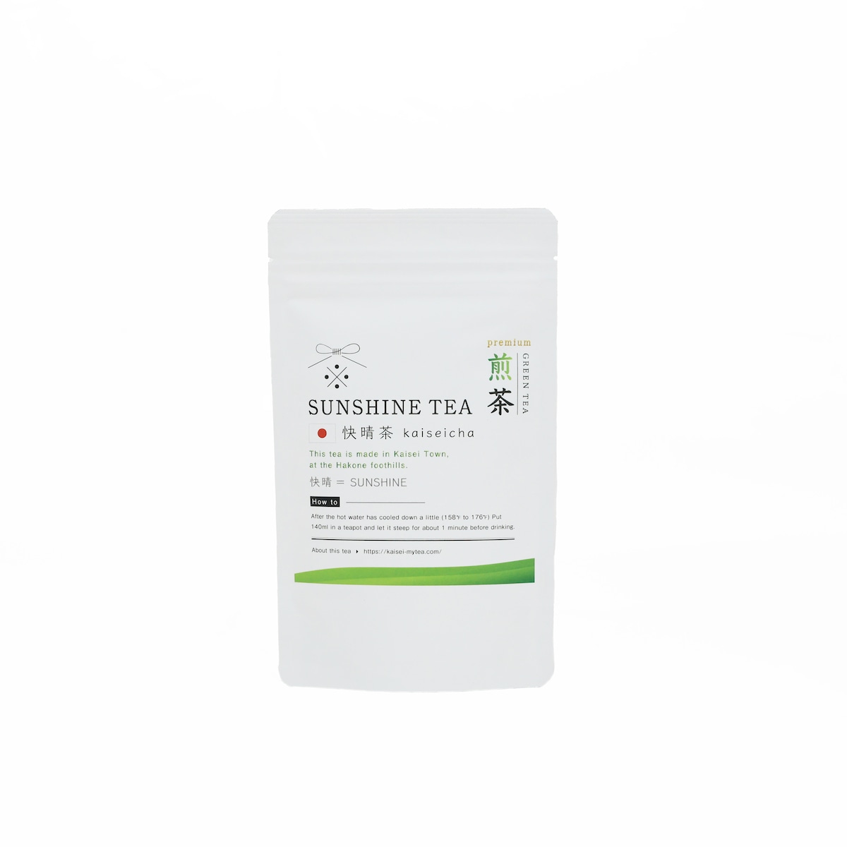 SUNSHINE TEA - GREEN TEA - 50g | 「快晴茶」 - 開成Myteaオンラインストア