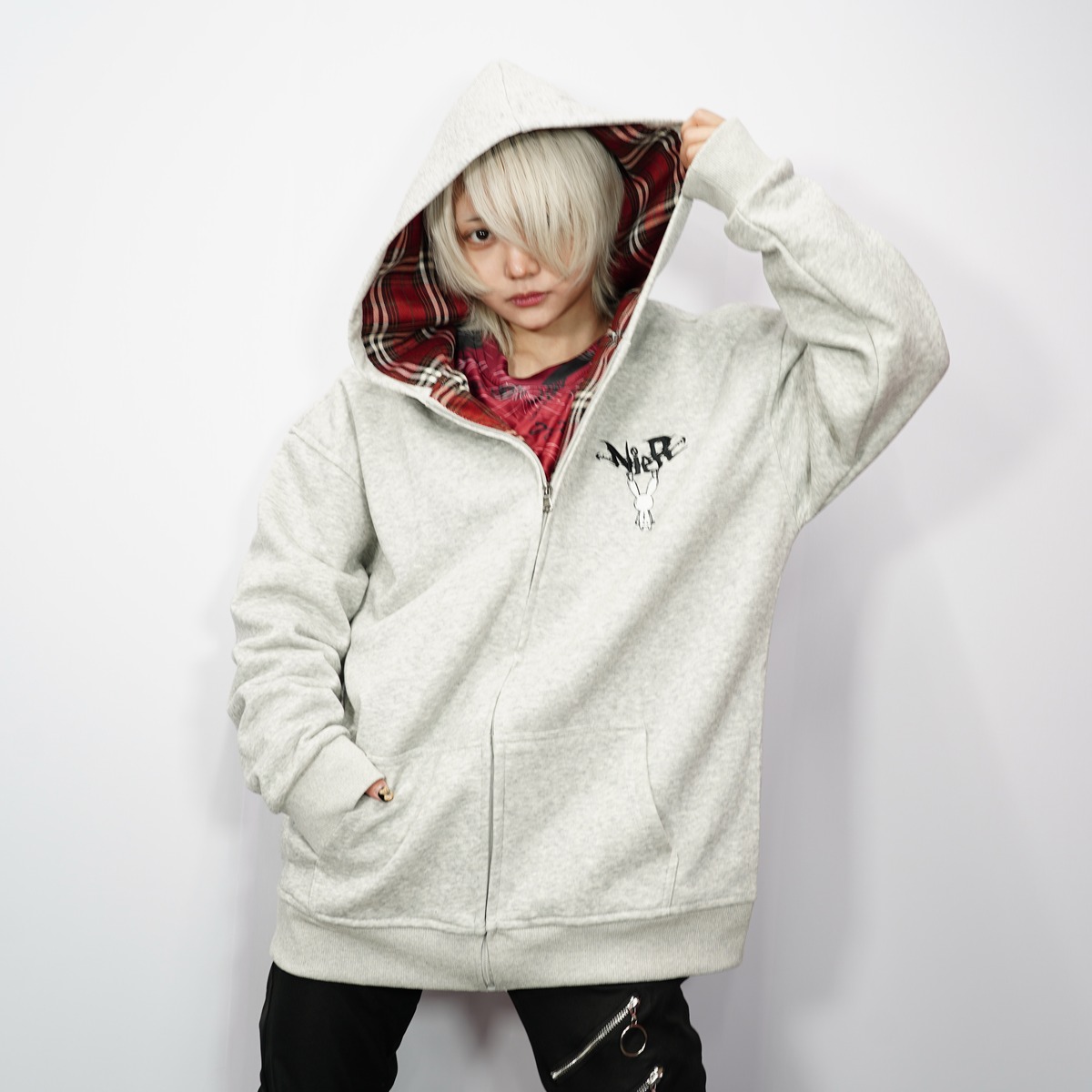UNISEX GRAY ZIP OUTER | NIER CLOTHING
