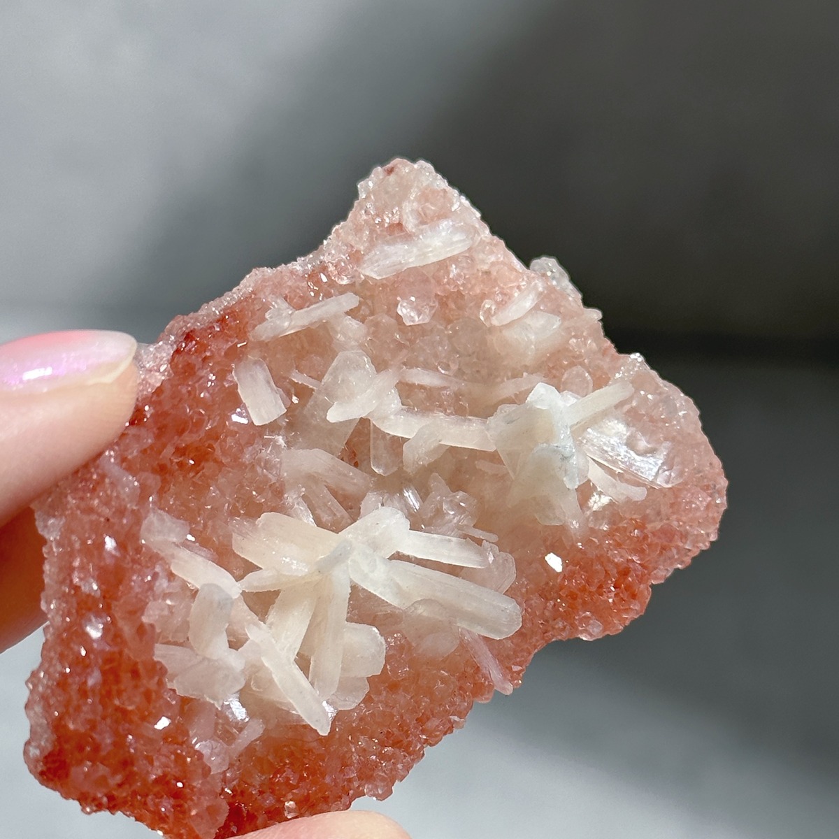 レッドアポフィライト(スティルバイト共生) 01 Red Apophyllite 天然石・鉱物・パワーストーン | Kamoku[カモク]インテリア天然石・鉱物のネットショップ