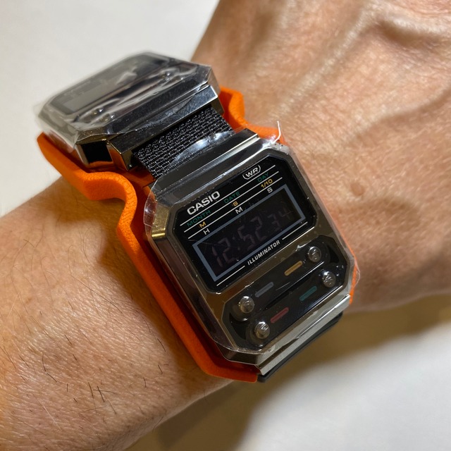 CASIO A-100 “alien” Ripley’s gear twin custom | kokopelli's watches and ...