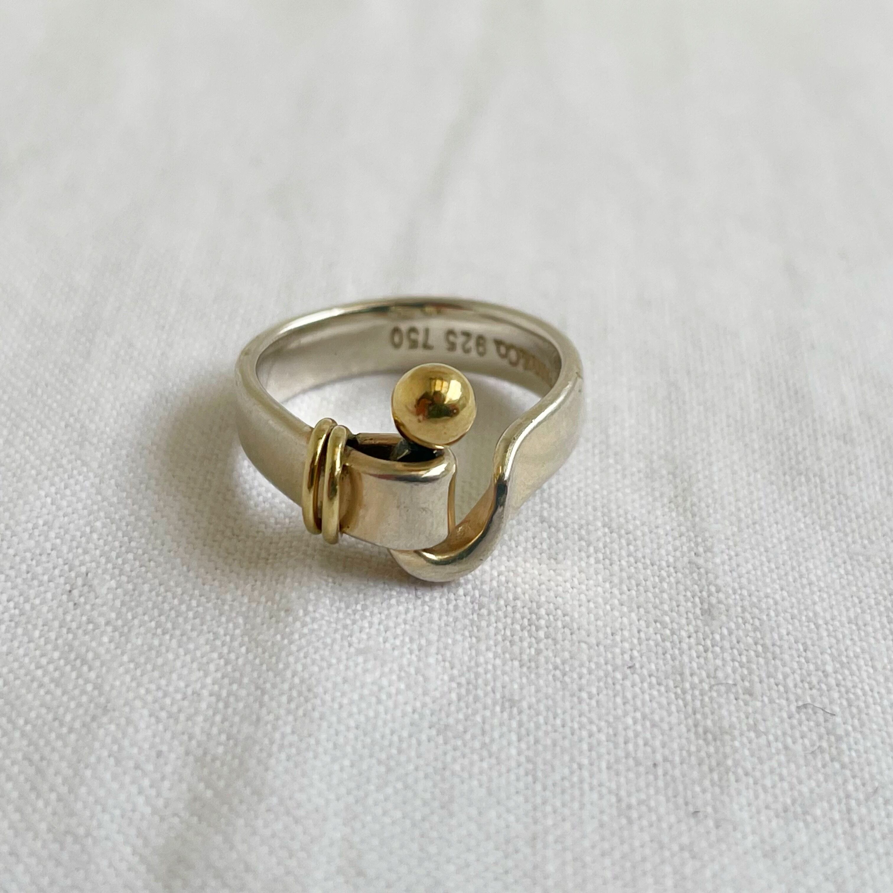 Tiffany & Co. K18 × silver hook ring 【7.8】 | TOKYO LAMPOON Tiffany & Co. K18 × silver hook ring 【7.8】 | TOKYO LAMPOON