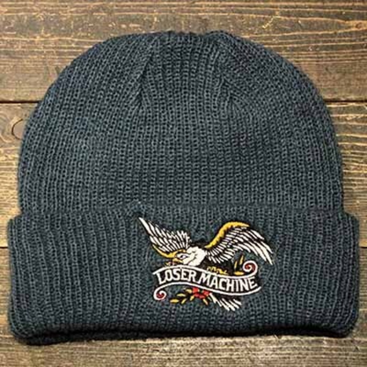 【LOSER MACHINE】"GLORY BOUND" BEANIE NAVY (ルーザーマシーン) | Cannon Ball