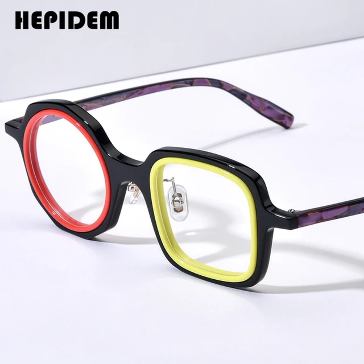 Round & Square Frame Glasses【H0017】 | HEPIDEM JAPAN