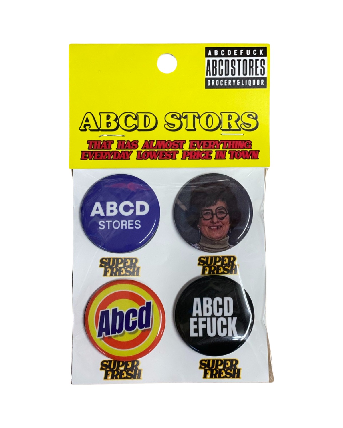 ABCD Badge 4pac (A) | ABCD STORES